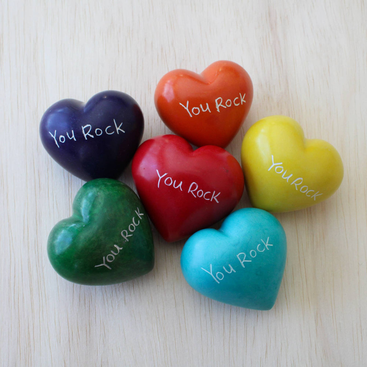 “You Rock” Colorful Stone Heart – Distinctive Interiors and Design